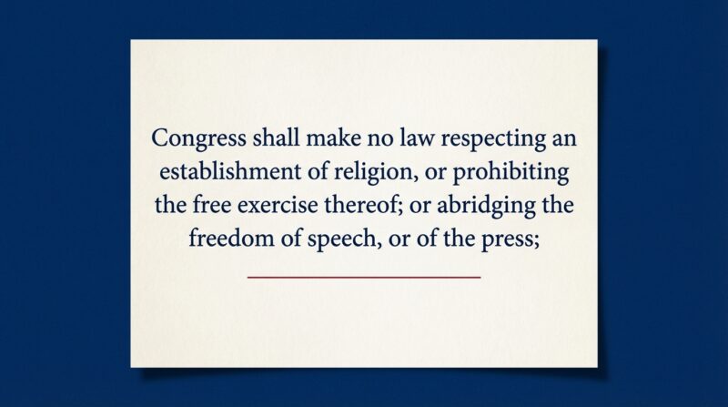 Plain explanation of the First Amendment — explanation of the first ...