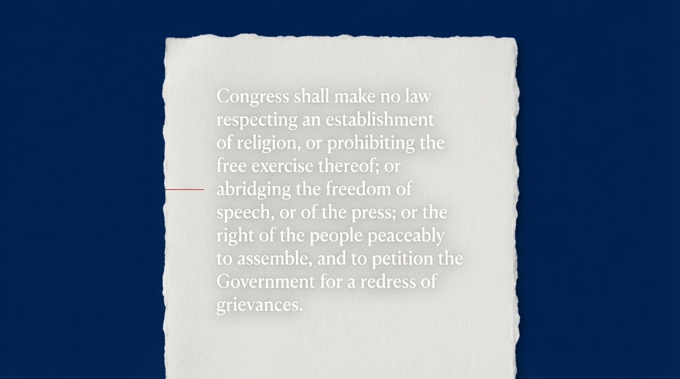 first amendment clauses explained, a plain-language clause-by-clause guide