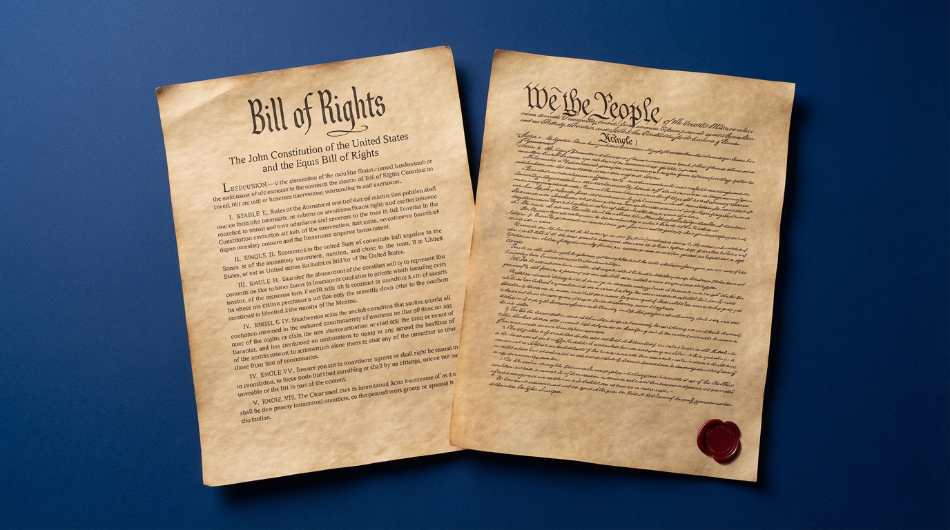Is the U.S. Constitution the same as the Bill of Rights? Clear explanation